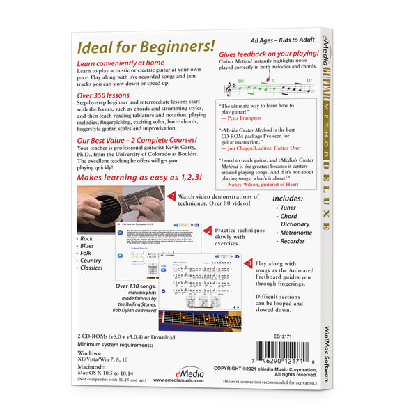 eMedia Guitar Method Deluxe & Guitar Lesson Software – eMedia Music ...